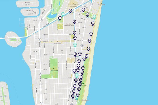 Miami Beach Smartphone Audio Walking Tour - The Sum Up