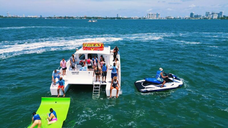 Miami: Catamaran Cruise with Water Sports Package and Party - Key Points
