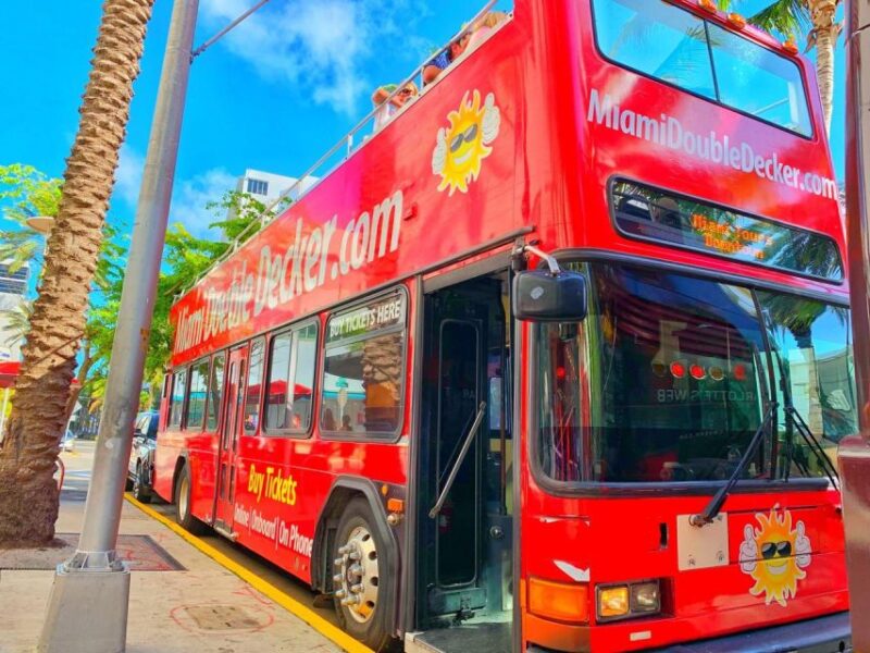 Miami: Double-Decker Bus Tour with Optional Boat Cruise - Group Size & Accessibility