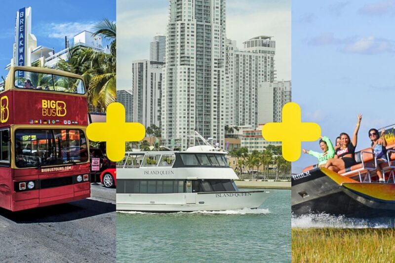 Miami: Everglades Experience, Bay Cruise & Open-top Bus Tour - How the Experience Fits Together