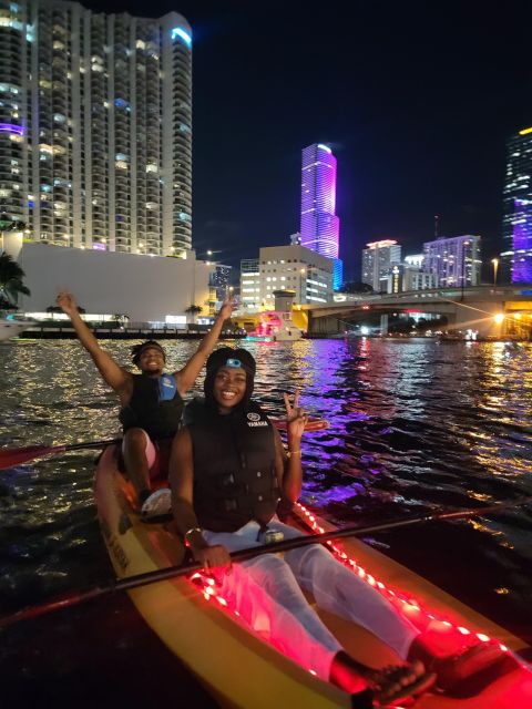 Miami: Guided LED-Lit Kayak Night Tour with Drinks - Authentic Experiences Highlighted by Travelers