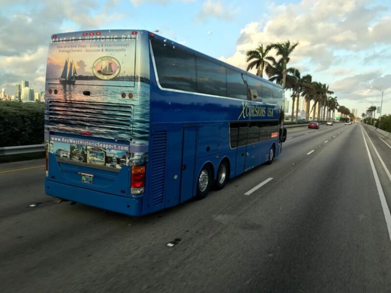 Miami & Key West: One-Way Transfer by Motor Coach Bus - What’s Included and What’s Not