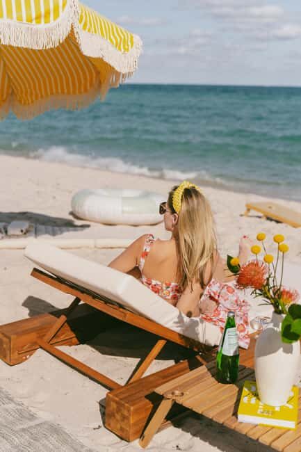 Miami: Private Beach Lounge and Picnic Set Up - What’s Included and What’s Not