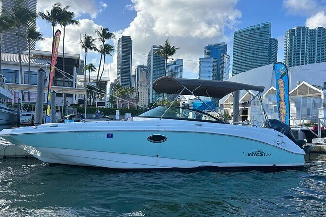 Miami Private Sunset Speedboat for up to 6 People - The Sum Up