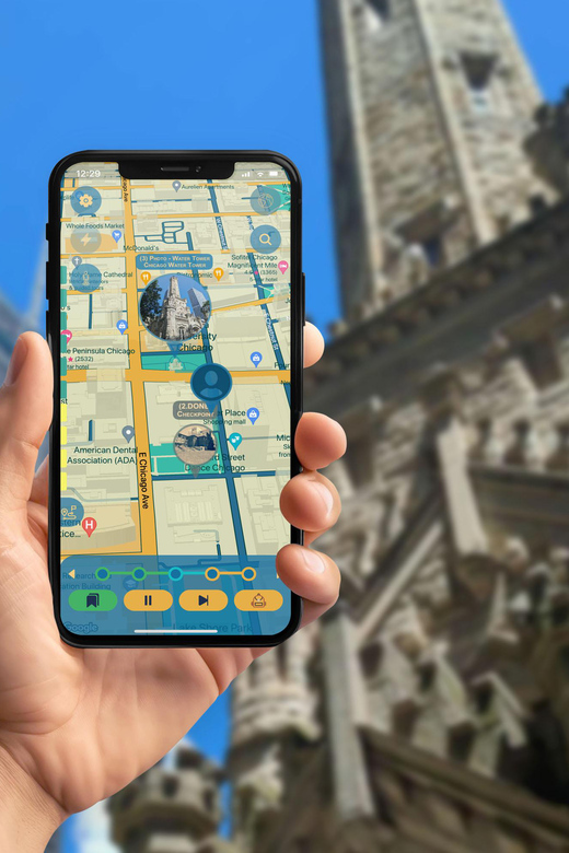 Michigan Avenue Rendezvous Walking Tour with Smartphone App - The Value of the Mobile App Support