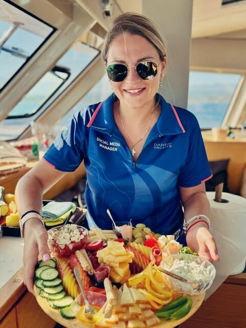 Milos: Full-Day Premium Catamaran Cruise Kleftiko & Polyegos - Key Points