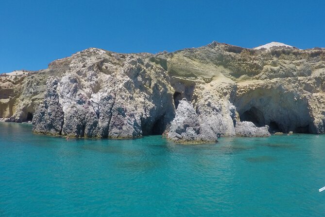 Milos: Half-Day Speedboat Cruise to Kleftiko With Snorkeling Tour - Swimming at the Picturesque Kalogries Beach