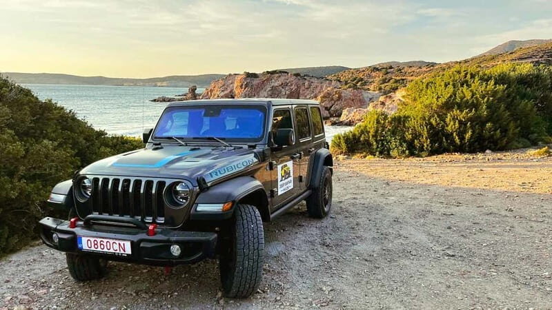 Milos: Jeep Safari Sunset Adventure with Wine and Snacks - Key Points