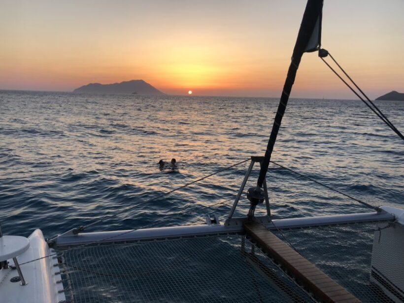 Milos: Sunset Catamaran Cruise with Kleftiko Visit - The Itinerary in Detail