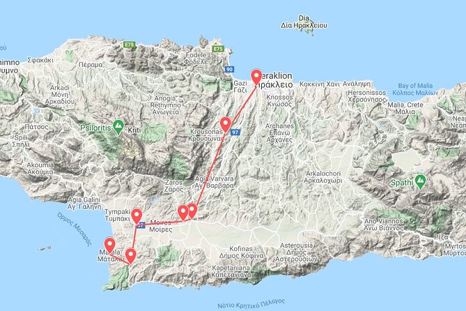 Minoan Luxuries: Ancient Palaces, Messara Wine Routes & Matala - FAQ