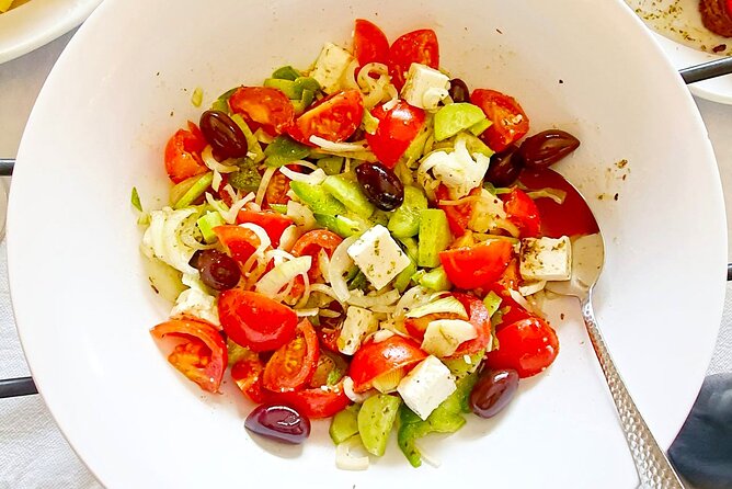 Miss Anna Santorini Cooking Class - The Food and Drink: Tasting the Results