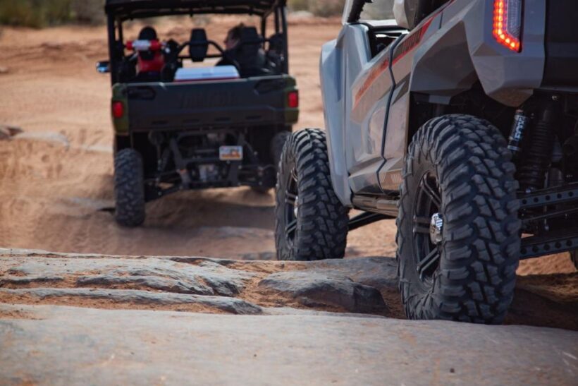 Moab: Self-Driven Guided Sunset UTV Tour to Fins N Things - Overview of the Experience