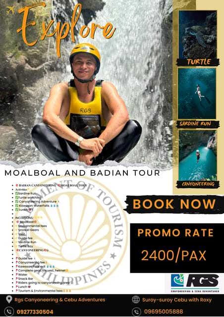 Moalboal Tour & Canyoneering Kawasan Falls - The Sum Up