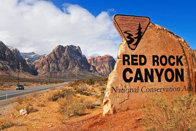 Mojave Desert, Red Rock Sign, Seven Magic Mts - What to Expect from the Tour