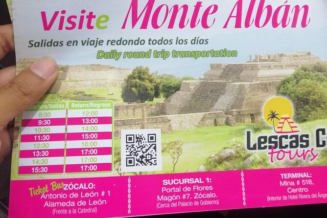 Monte Alban Shuttle - Return Trips and Group Size