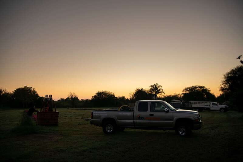 Montemorelos,NL. Private Hot-Air Balloon Flight - The Landing and Celebration