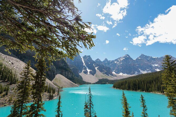 Moraine Lake,Lake Louise,Emerald& Peyto Lake 4 lakes from Canmore - Moraine Lake: The Valley of the Ten Peaks