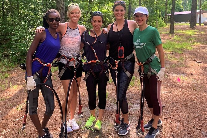 Morning Aerial Adventure Adult Course From Riegelwood - Course Inclusions and What to Expect