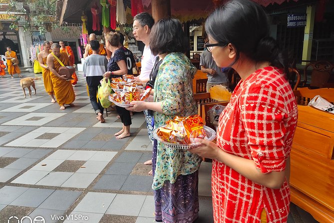 Morning Alms to monks, Doi Suthep temple, Hidden temple & Chiang Mai city views. - FAQs