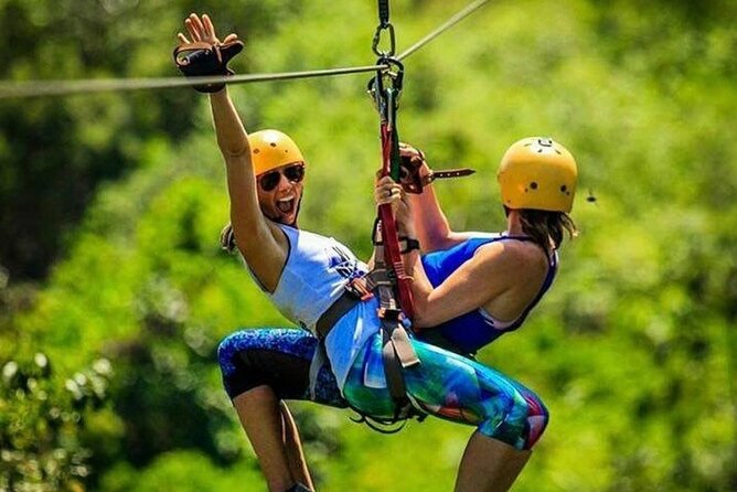 Mountain and Ocean View Waterfall Zipline Tour in Jaco +Tractor Jungle Tour - Tour Overview