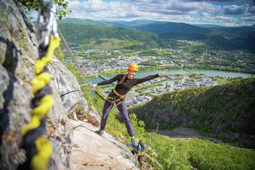 Mountain-climbing adventure in Mosjøen Via Ferrata - An Authentic Mountain Climbing Experience for All