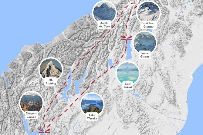 Mt. Cook Fly Explore Fly ex Queenstown by Glenorchy Air - Exploring the Itinerary in Detail