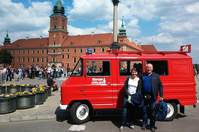 Must-do sites in Warsaw: retro car private tour with hotel pickup - The vintage minibus: a charming way to see the city
