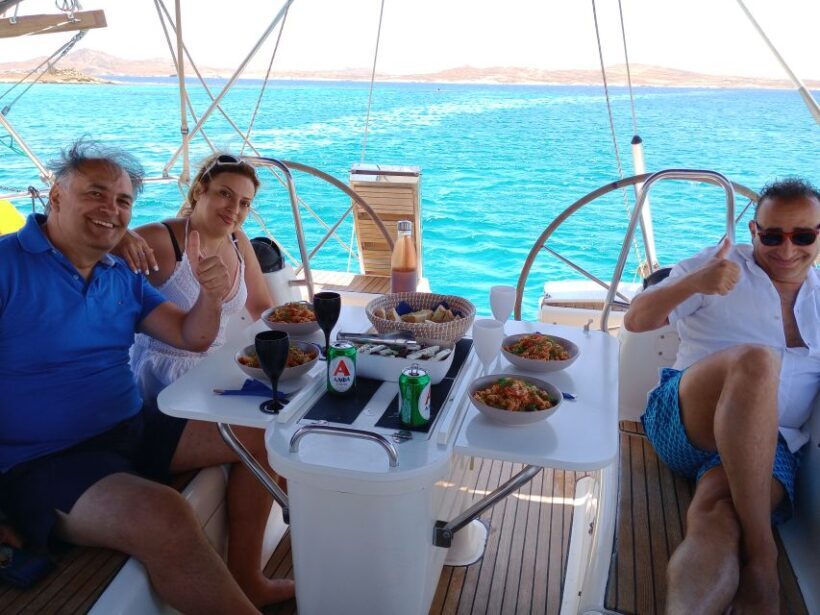 Mykonos: Delos and Rhenia Cruise with Swim and Greek Meal - The Sum Up