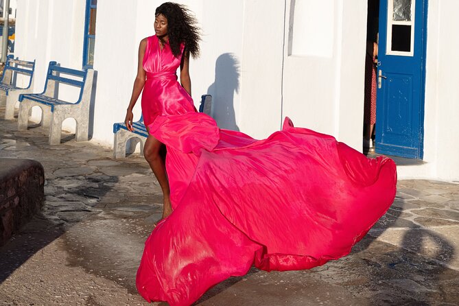 Mykonos Flying Dress High End Professional Photographer - What to Expect During the Photoshoot