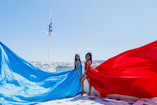 Mykonos Flying Dress Photoshoot - Photographic Services and Package Details