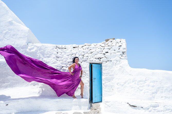 Mykonos Flying Dress Photoshoot - Preparing for the Mykonos Flying Dress Photoshoot
