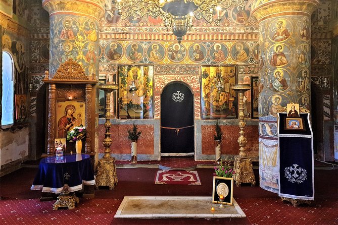 Mystical Monasteries, Draculas Tomb and Mogosoaia Lake Palace - Private Tour - Exploring Snagov Monastery
