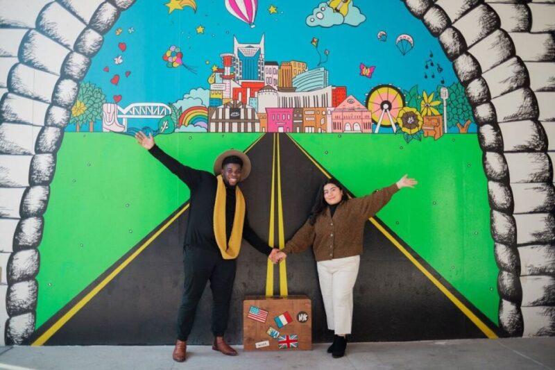 Nashville: Romantic Couples Photoshoot with Champagne - The Champagne Moment: A Romantic Rooftop Toast