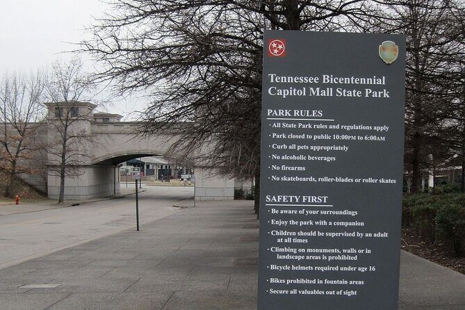 Nashvilles Bicentennial Capitol Mall State Park: A Self-Guided Audio Tour - FAQs