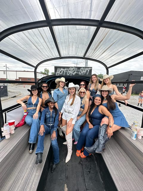 Nashville's Roofless Party Bus Tour / YeeHaw Party Bus - Key Points