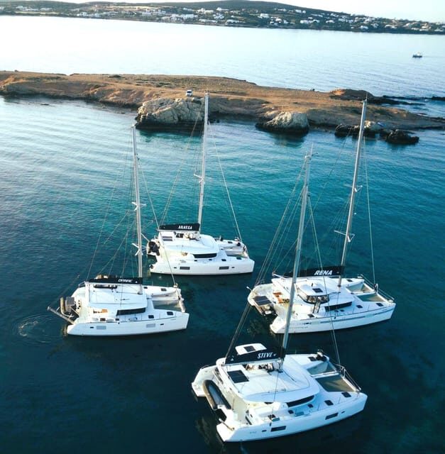 Naxos: Private Sunset Catamaran Cruise with Dinner - Key Points