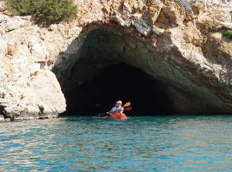 Naxos: Rina Cave Sea Kayak Tour with Snorkeling and Picnic - The Itinerary in Detail