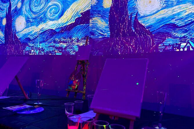 NEON Starry Night Sip and Paint Experience - What Past Participants Say