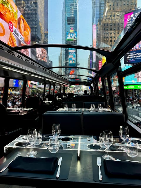New York City: Bustronome Gourmet Lunch Tour on a Luxury Bus - The Pros and Cons