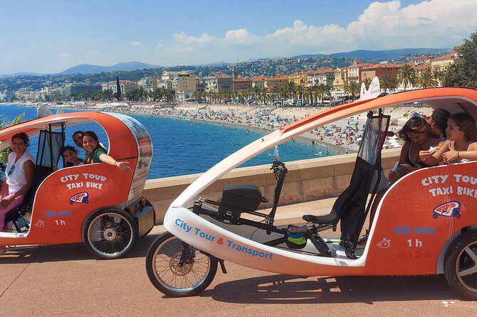 Nice: Visit of Nice by Electrically Assisted Bike Taxi 1 Hour. - Personalized and Interactive Exploration