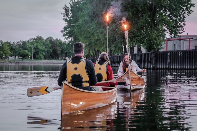 Night Canoe City Tour in Klaipeda - Unique Handcrafted Canoes
