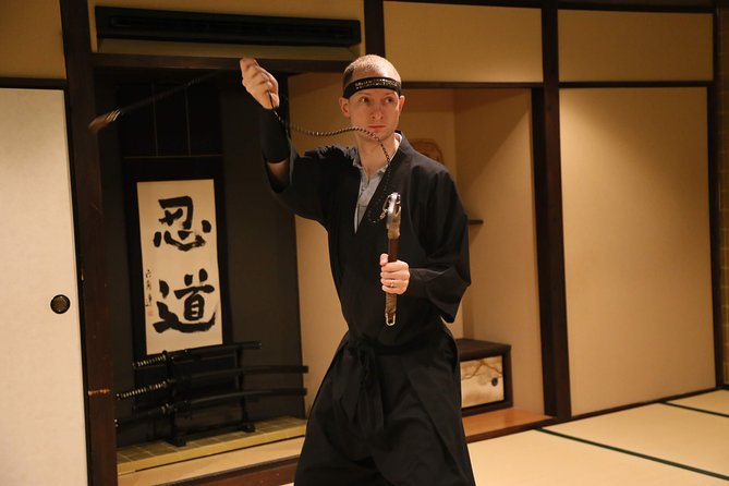 Ninja Hands-on 2-hour Lesson in English at Kyoto - Elementary Level - Opportunity to Learn Ninja Techniques
