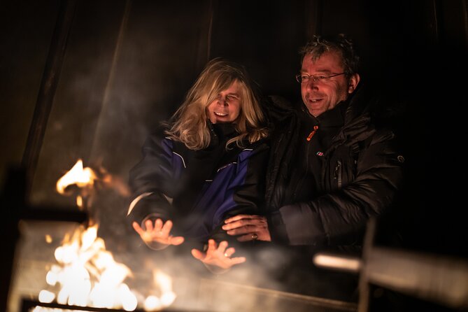 Northern Lights Tour to Lake Inari From Ivalo, Reindeers & Dinner - The Joys of Snowmobile-Pulled Sledge Rides