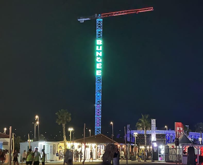 Novalja: Zrce Beach Tandem Bungee Jumping Experience - Key Points