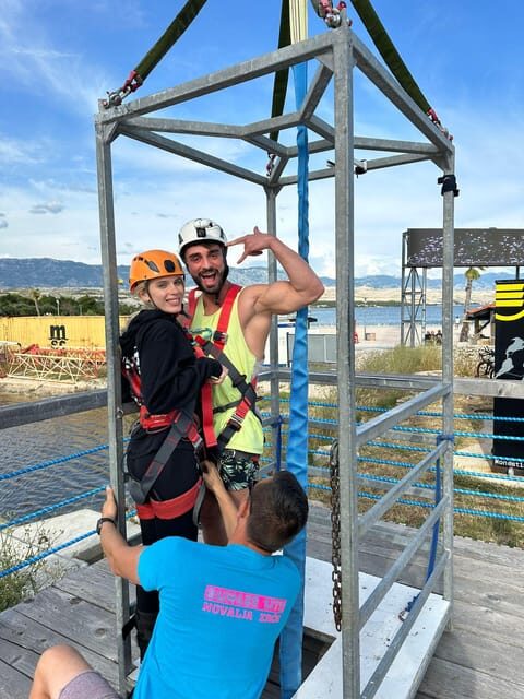 Novalja: Zrce Beach Tandem Bungee Jumping Experience - FAQs