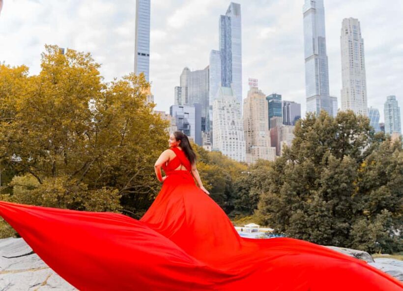 NYC: Flying dress photoshoot Dumbo or Central Park jonadress - Key Points