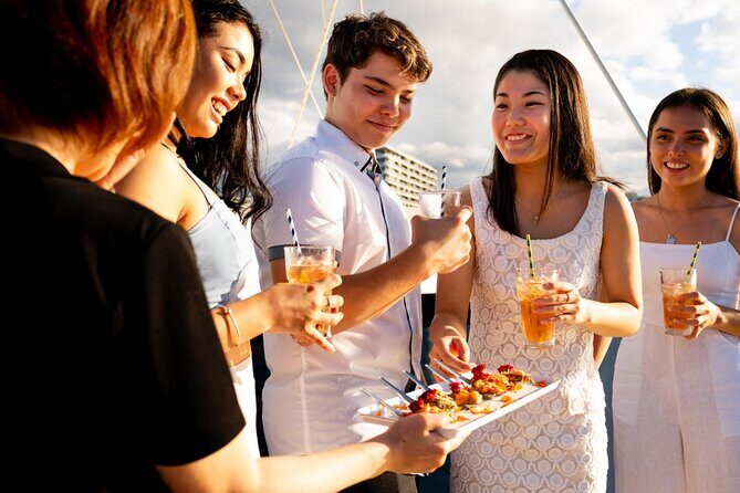 NYC Sunset Cruise with Statue Views Live Comedy and DJ on Hudson - Key Points
