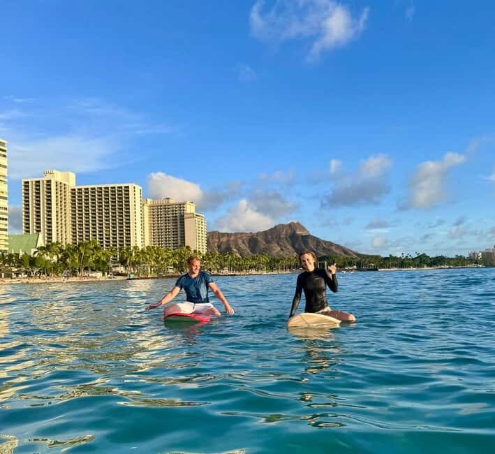 Oahu: Waikiki Beginner Private Surf Lesson- Female Guide - Key Points