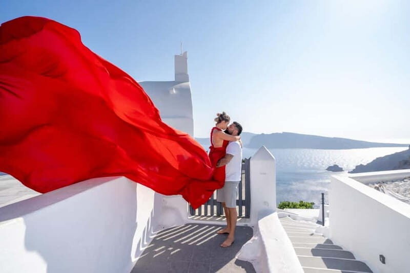 Oia: Santorini Photoshoot with Flying Dress Rental Option - Practical Details and Logistics
