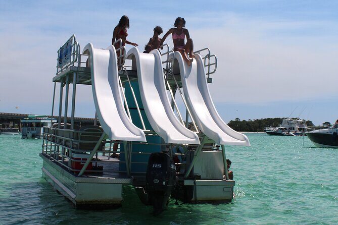 Okaloosa Island Half Day Triple Slide Pontoon Boat Adventure - FAQs